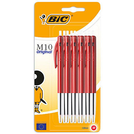 Bic M10 Original - set of 10 medium point ballpoint pens - Schleiper ...