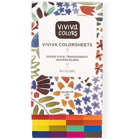 Viviva Colors Colorsheets - set d'aquarelle - carnet de feuilles de ...